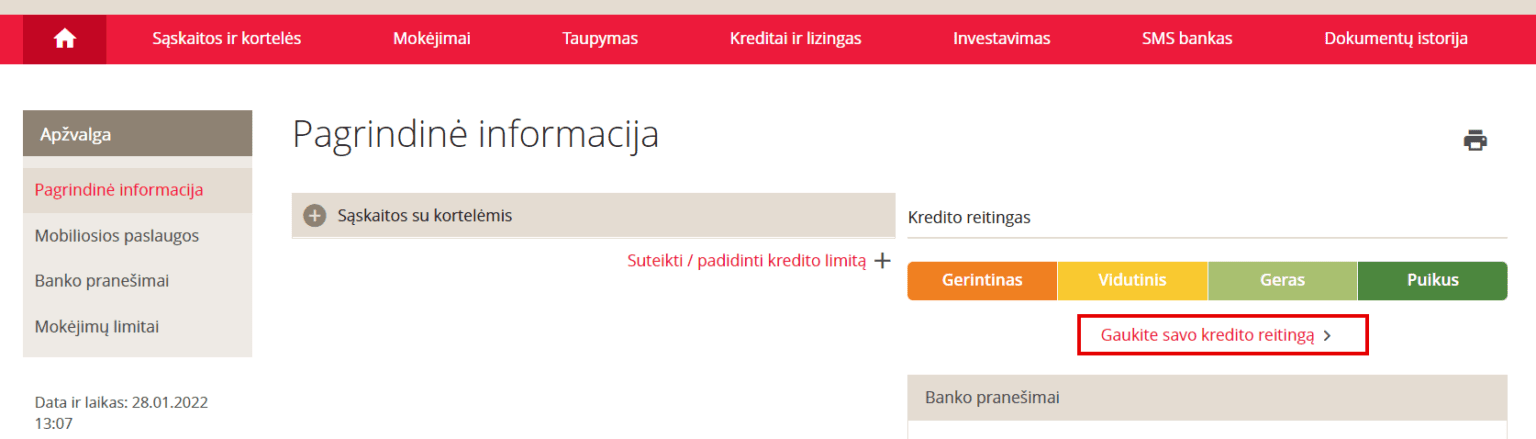 Citadele | Palyginimas | Apžvalga | Atsiliepimai | CREDIT123.LT